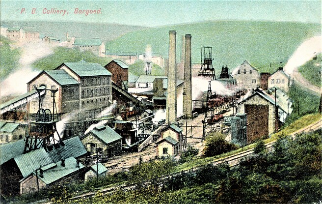 Bargoed Colliery, Bargoed, Caerphilly, Wales, UK
