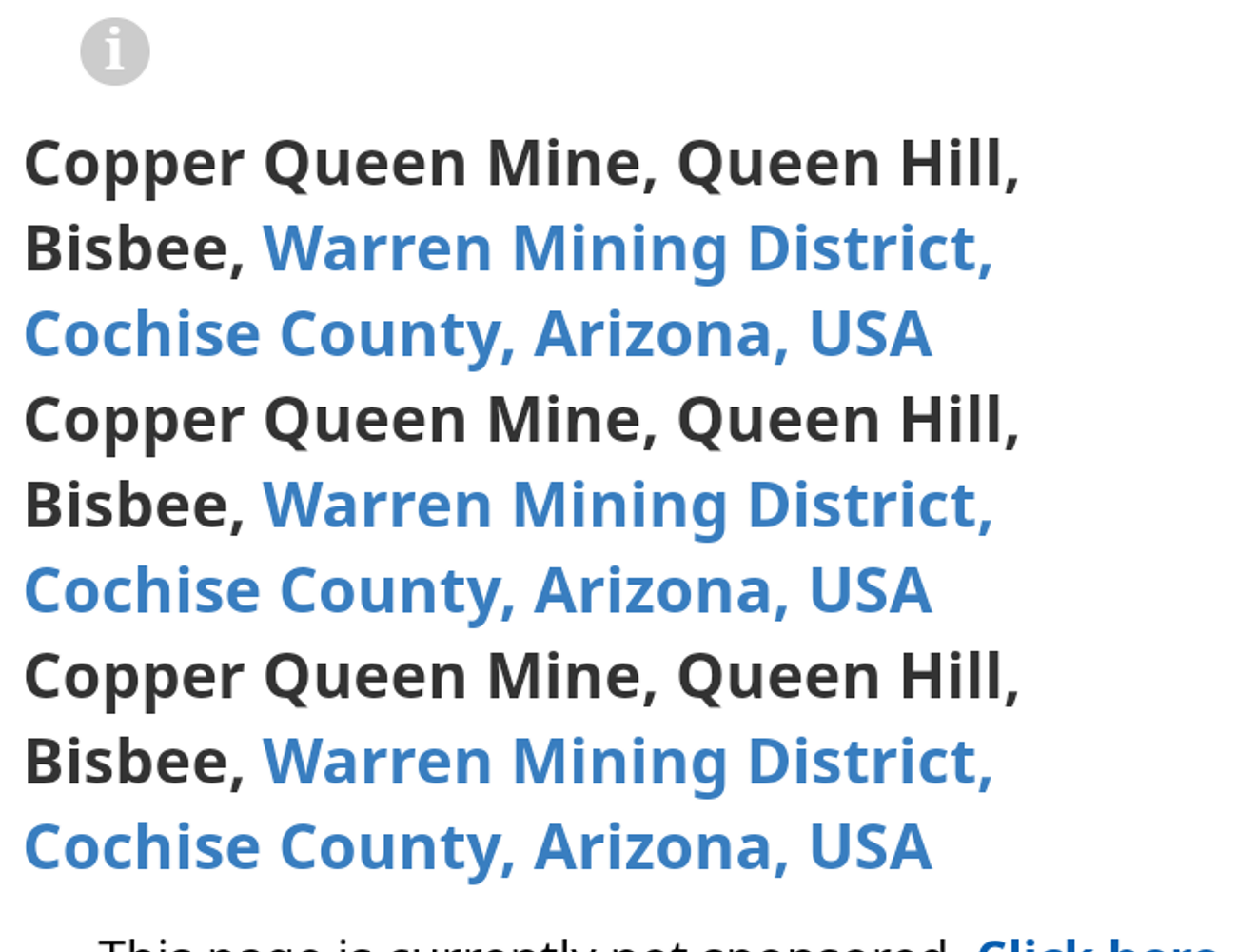 Improving Mindat.org : Duplicate District names on locality pages