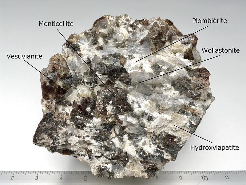 Monticellite, Calcite
