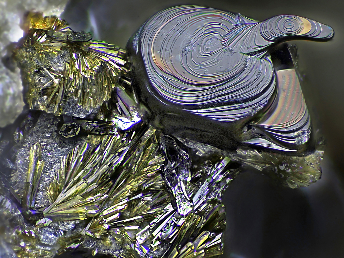 Biotite from the Wannenköpfe near Ochtendung. Image width: 2 mm. Photo ...