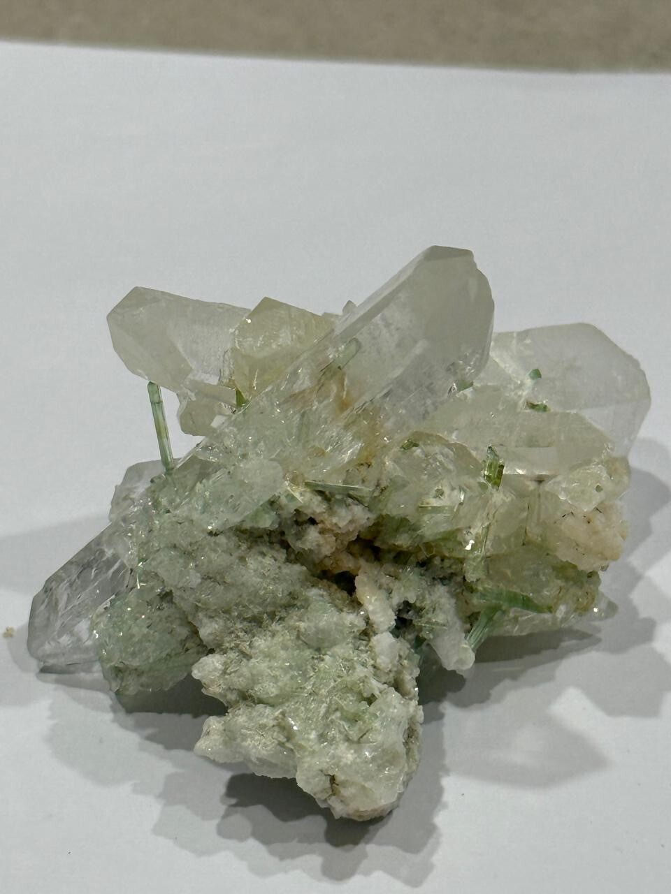 Identity Help : Quartz cluster with other type of crystals from Sri Lanka