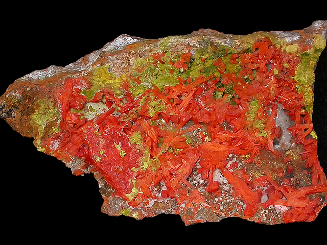 Crocoite, Vauquelinite, Pyromorphite