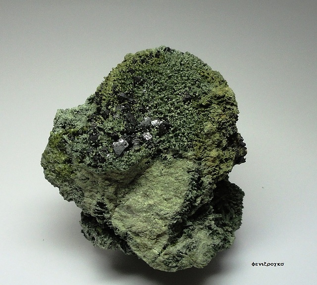 Amphibole Supergroup (Var: Uralite), Magnetite