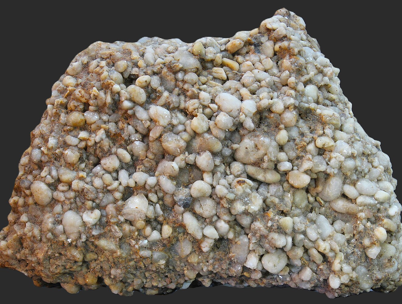 Quartz conglomerate: Mineral information, data and localities.