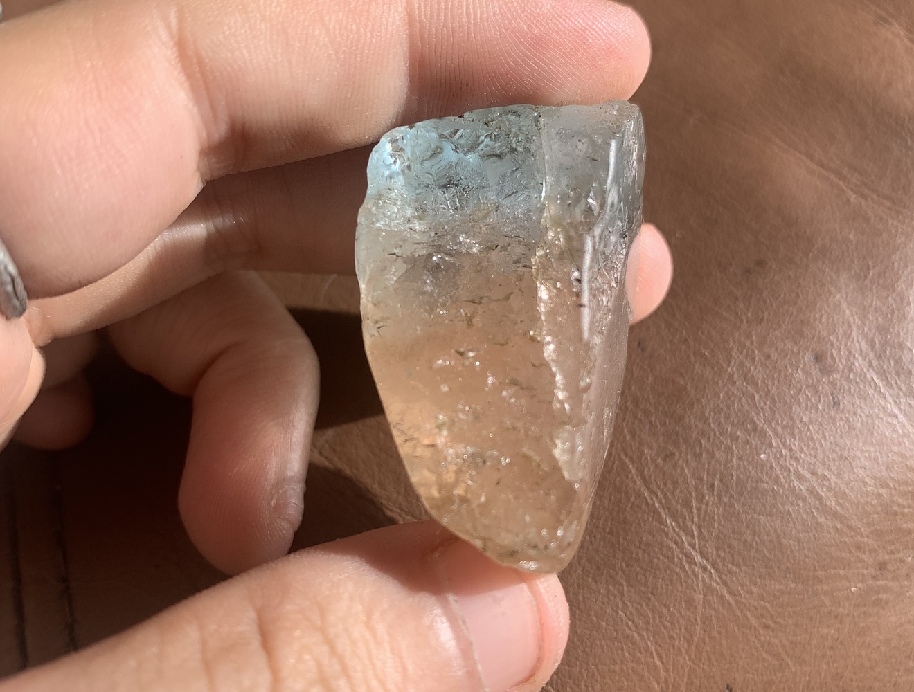 General : Bi colour topaz volodarsk volynskii Ukraine