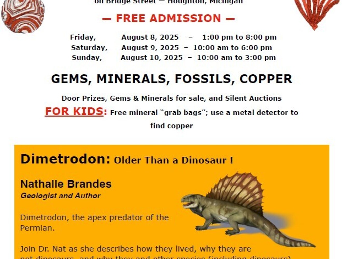 Mineral Shows : CCRMC Annual Gem & Mineral Show - Houghton Michigan