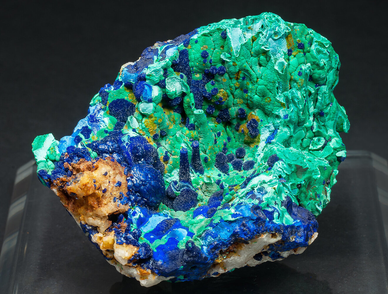 Marketplace : Minerals - Virtual Museum (#MVM) - Azurite with Malachite ...