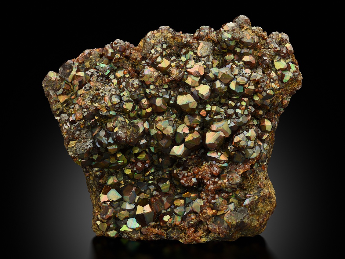 Andradite (Var: Rainbow Garnet)