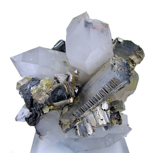 Arsenopyrite, Ferberite, Scheelite, Quartz, Muscovite