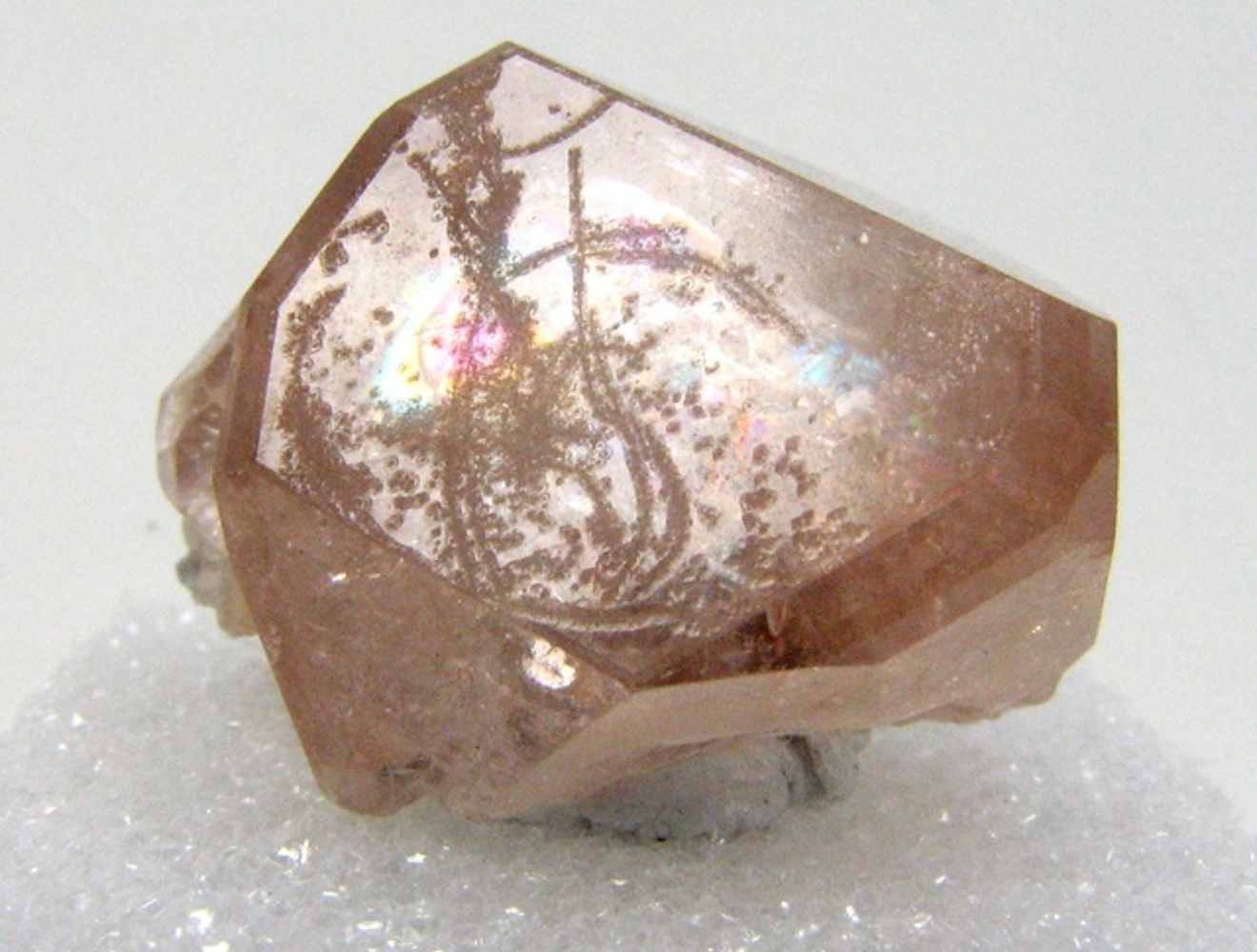 General : Curious etching on topaz