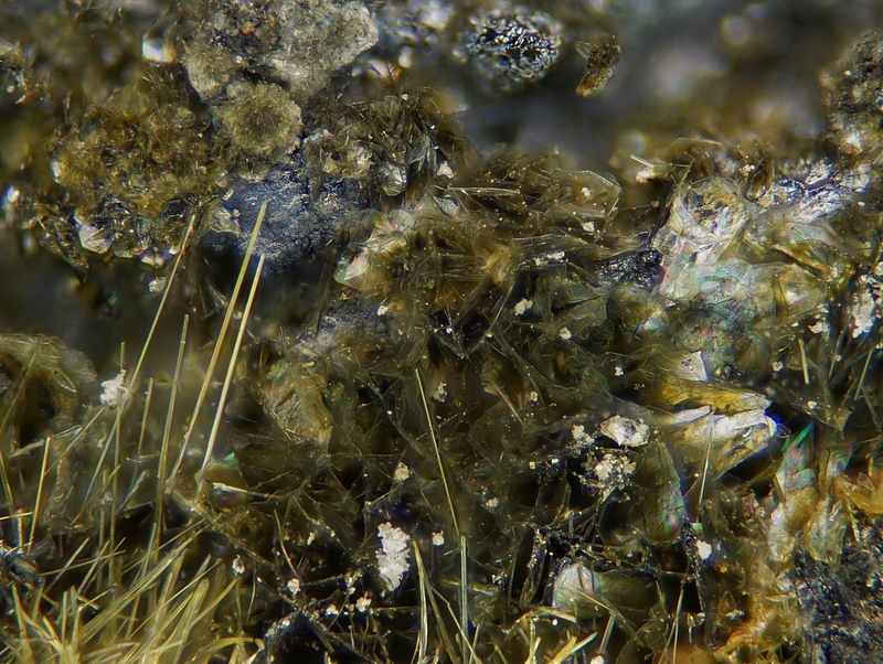 Roscoelite, Muscovite, Asphaltite