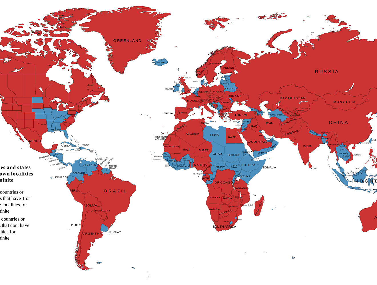 General : Uraninite localities