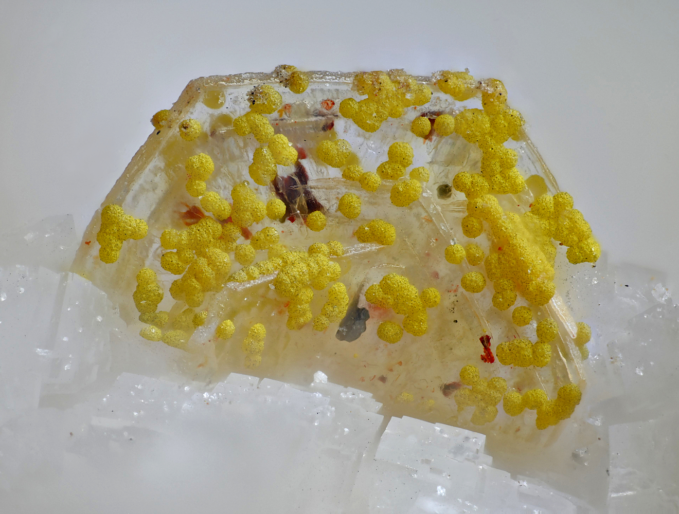 Field Collecting : Sphalérite jaune sur synchisite, peyrebrune, tarn ...