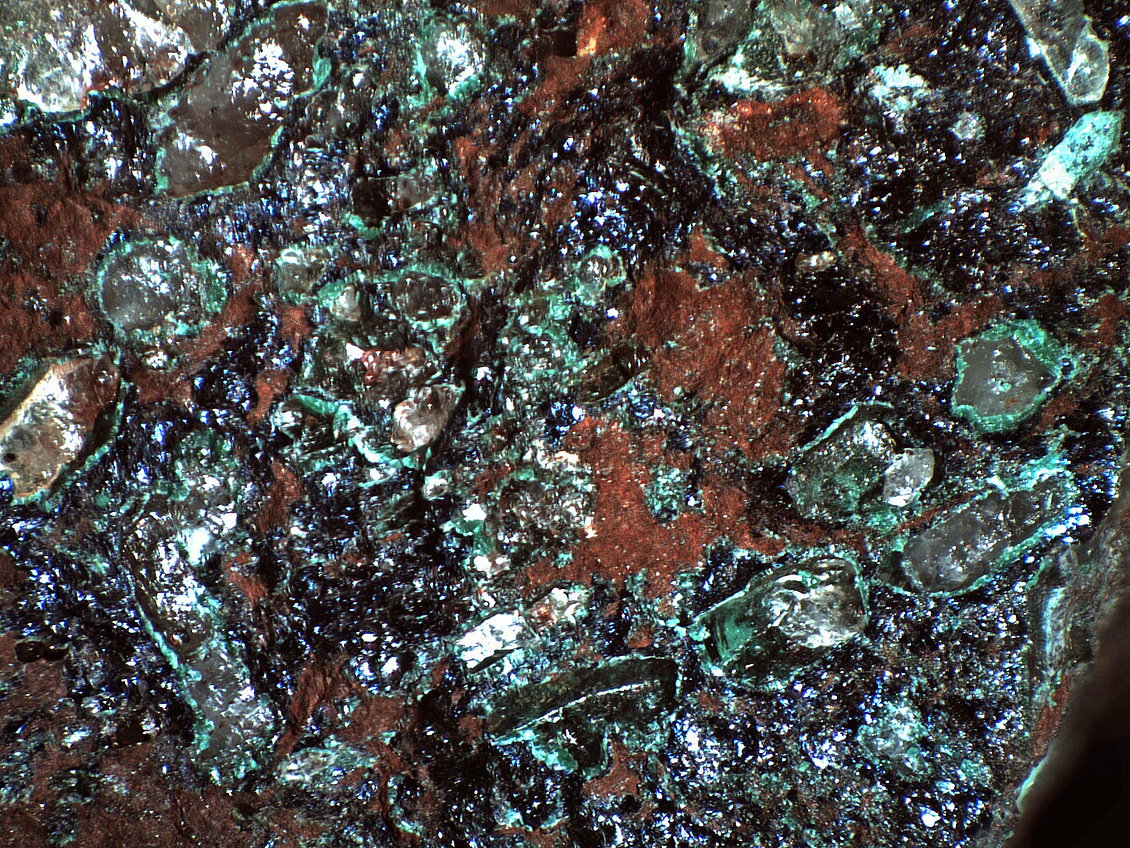 Yarrowite, Spionkopite, Quartz, Hematite