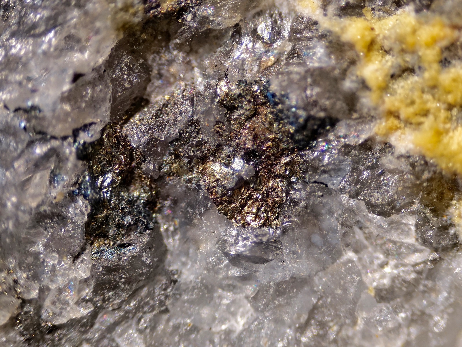 Coloradoite in grayish masses, metallic on the irregular fracture ...