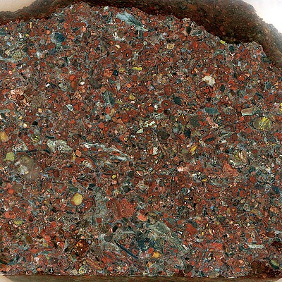 K3H-ATK - Ooid-ironstone, Hematite, Goethite, Pyrite, Calcite, Quartz ...
