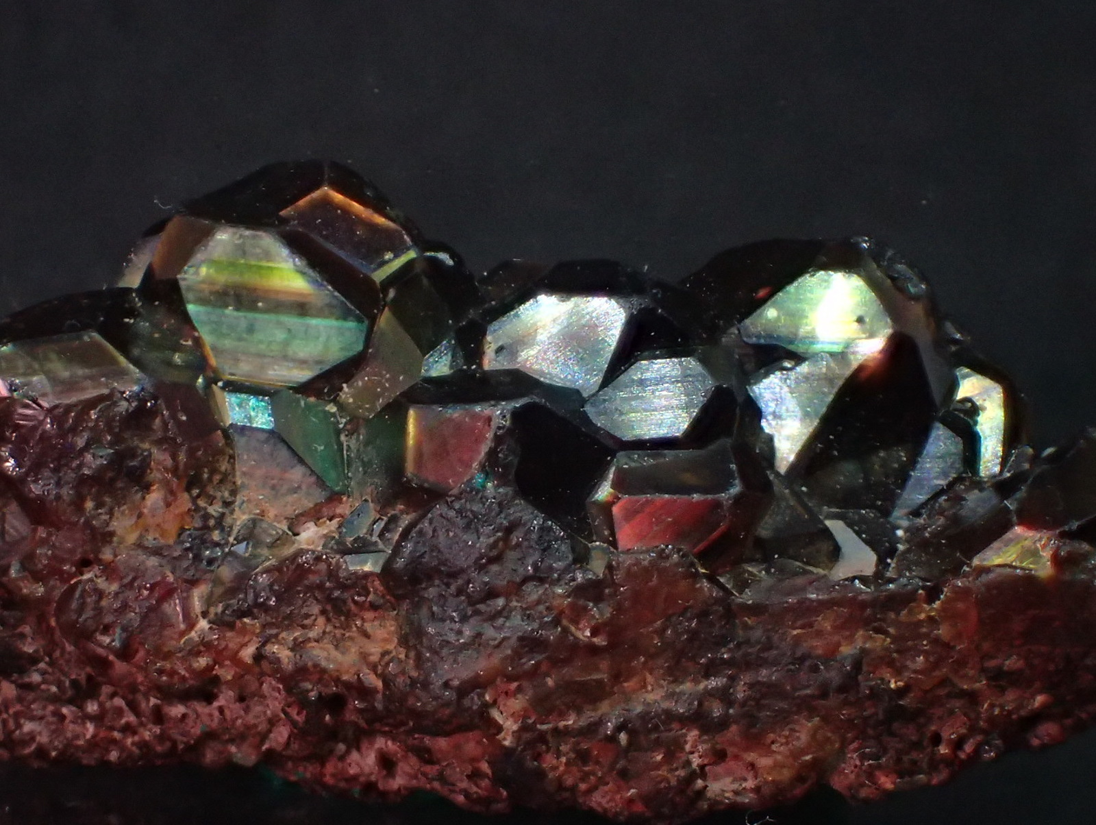 Andradite (Var: Rainbow Garnet)