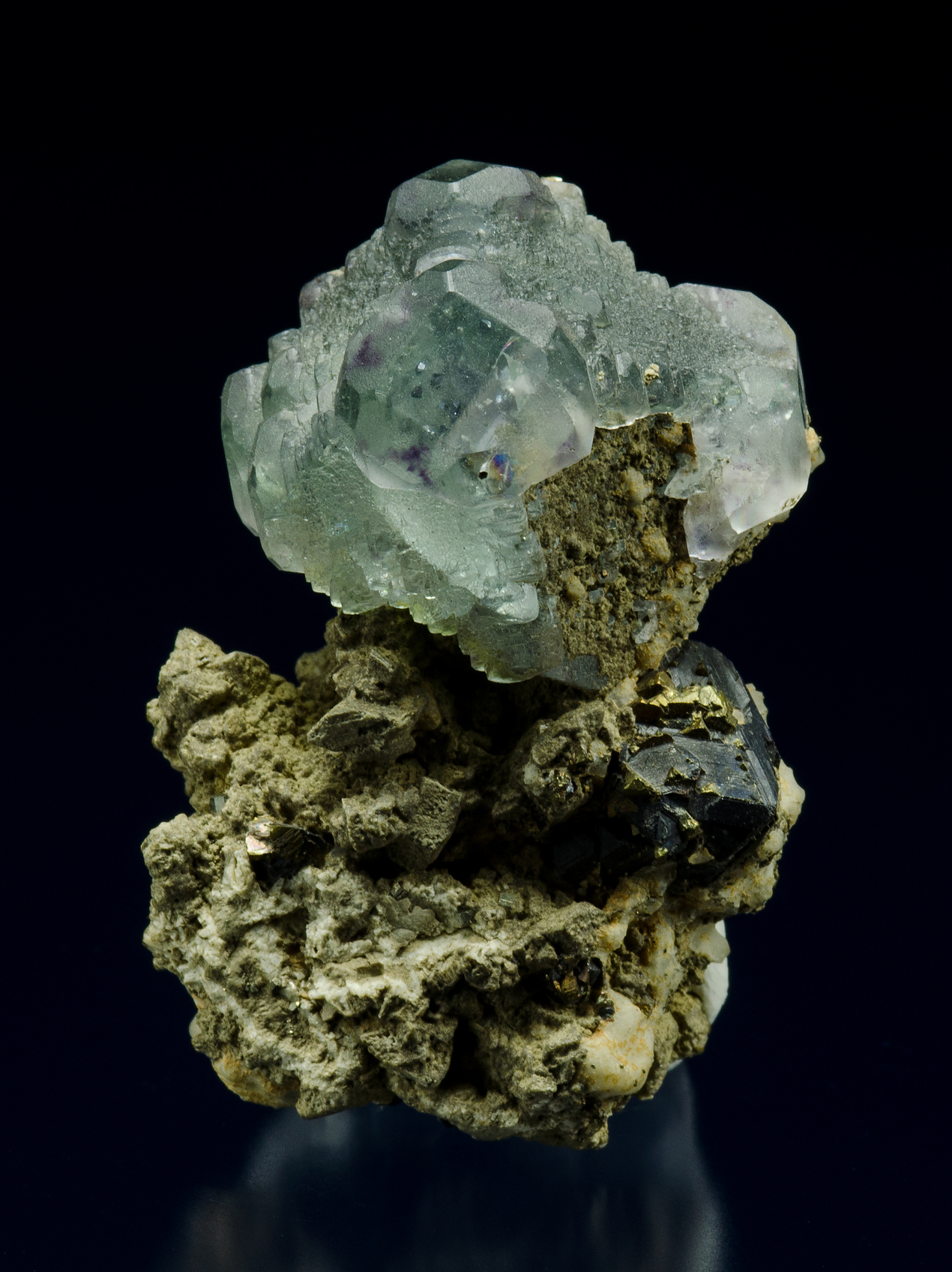 Fluorite, Galena, Sphalerite, Pyrite