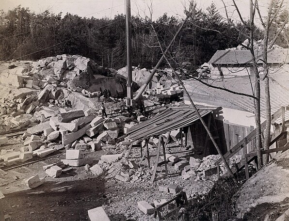 Photo Gallery: Milford Pink Granite Co. Quarries, Milford, Worcester ...