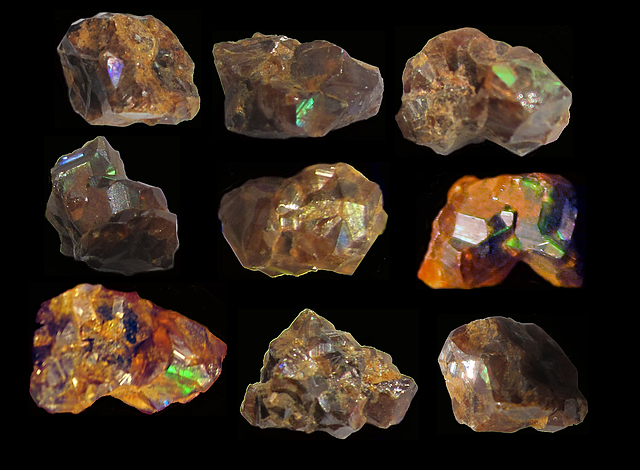 Andradite (Var: Rainbow Garnet)