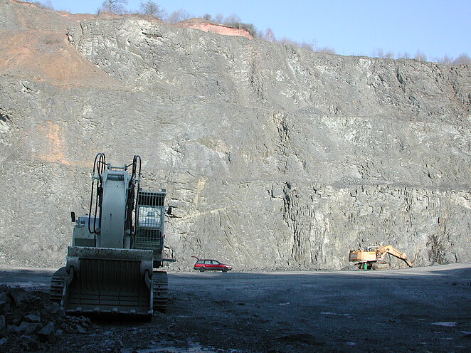 Gaulsberg quarry, Ortenberg, Wetteraukreis, Darmstadt, Hesse, Germany