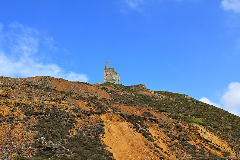 Tywarnhayle Mine (Wheal Rock), Porthtowan, St Agnes, Cornwall, England, UK