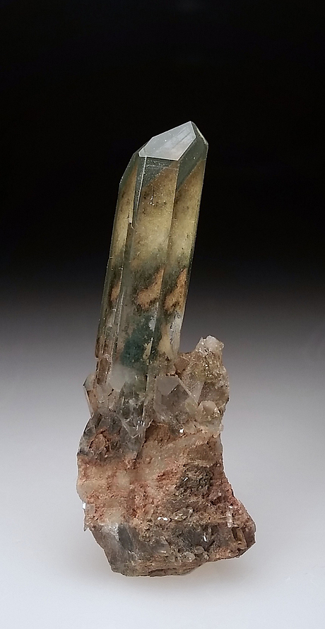 Chlorite Group, Quartz Calaveras River Canyon, Valley Springs area ...