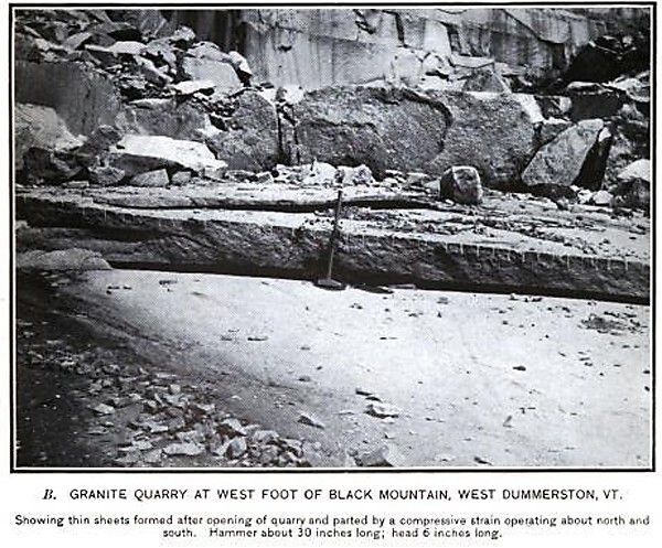 Dummerston granite quarry, Dummerston, Windham County, Vermont, USA