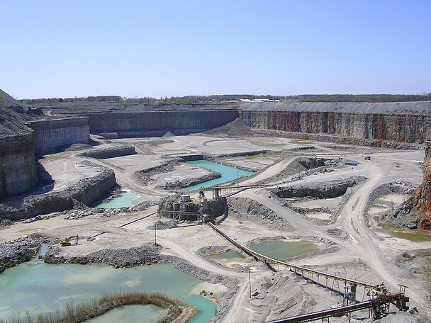 May Stone and Sand Quarry, Allen County, Indiana, USA