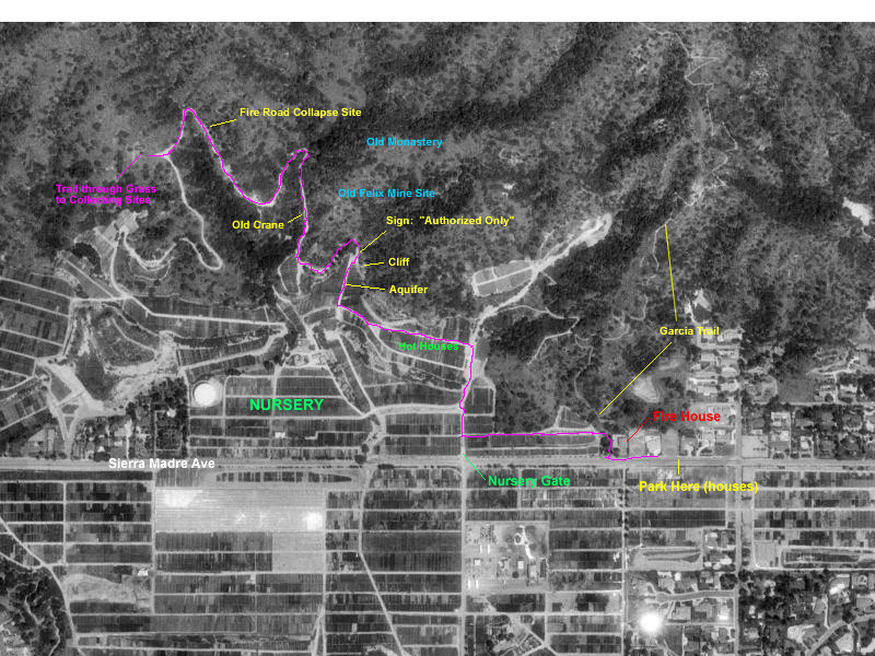 Felix Mine, Azusa (Dalton), Los Angeles County, California, USA