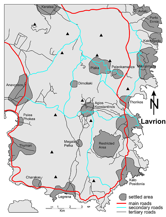 Lavrion Mining District, Lavreotiki, East Attica, Attica, Greece