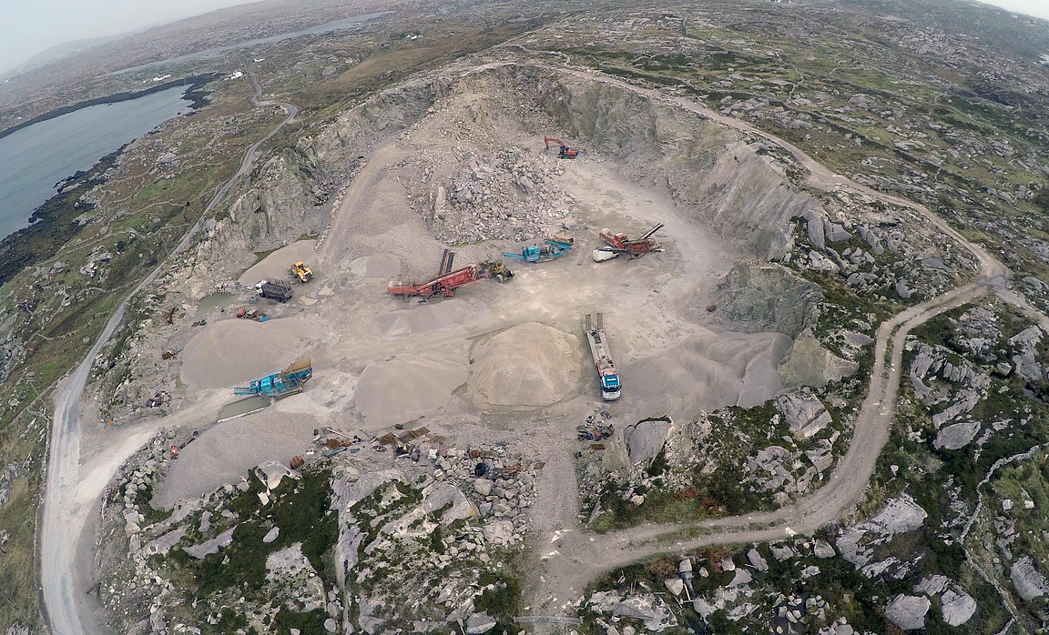 Baile na Coile Quarry, Gorumna Island, Connemara, Galway County ...