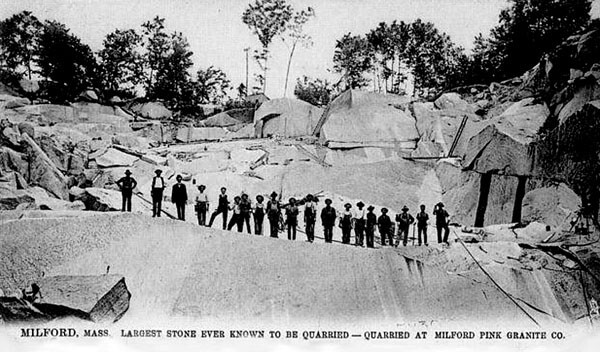 Photo Gallery: Milford Pink Granite Co. Quarries, Milford, Worcester ...