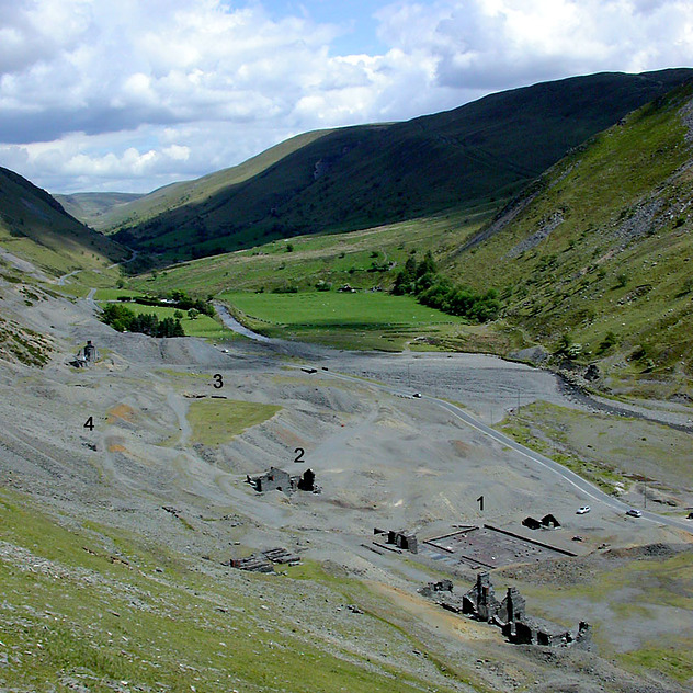 Cwmystwyth Mine, Cwmystwyth, Upper Llanfihangell-y-Creuddyn, Ceredigion ...