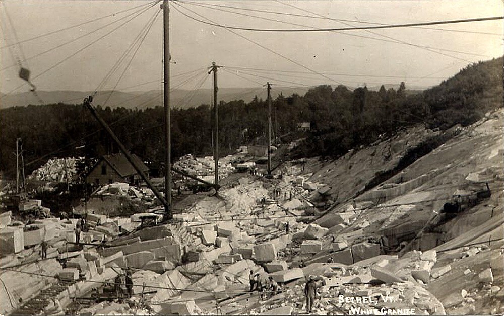 Bethel White Granite Quarry, Bethel, Windsor County, Vermont, USA