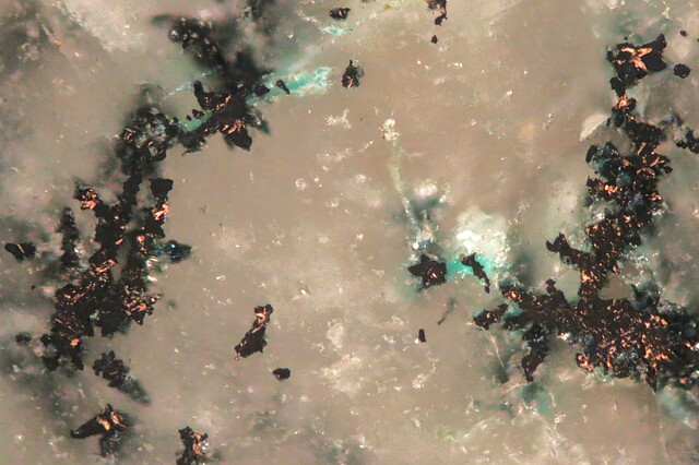 Naumannite, Klockmannite, Calcite