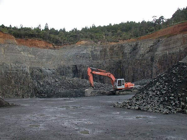 Te Henga Road quarry, Waitakere Ranges, Auckland Region, New Zealand