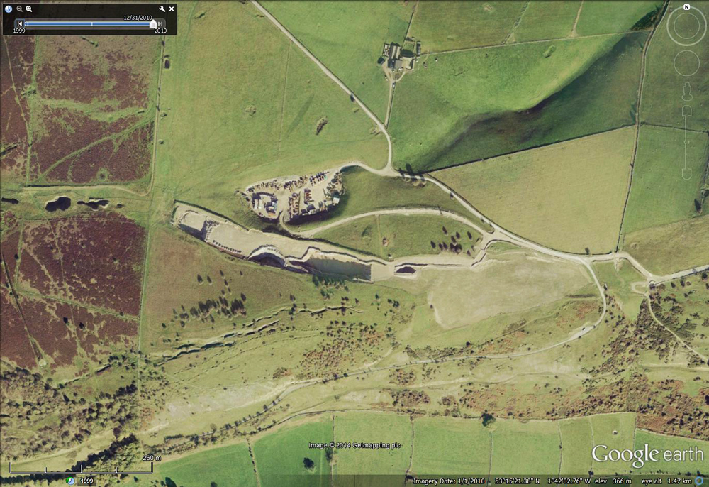 Watersaw mine, Longstone Edge, Great Longstone, Derbyshire Dales District, Derbyshire, England, UK
