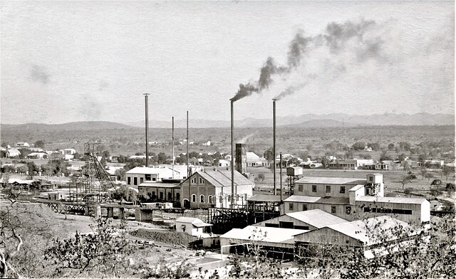View of the Tsumeb copper mining area, ca. 1925.