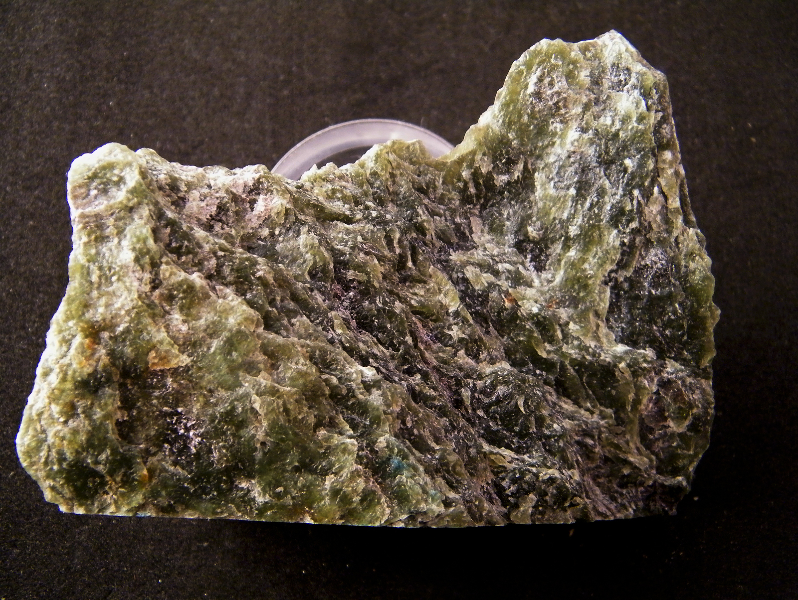 Nephrite jade pebble, 32 x 32 x 22 mm., from the Santa Lucia Mountains ...