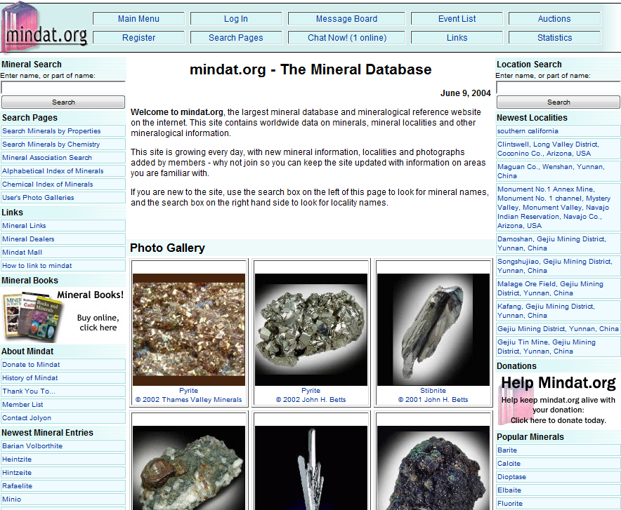 Jolyon Ralph - The history of mindat.org