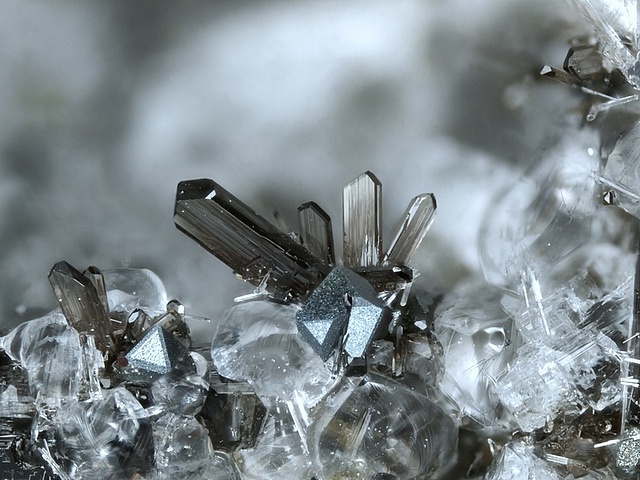 Hedenbergite, Magnetite