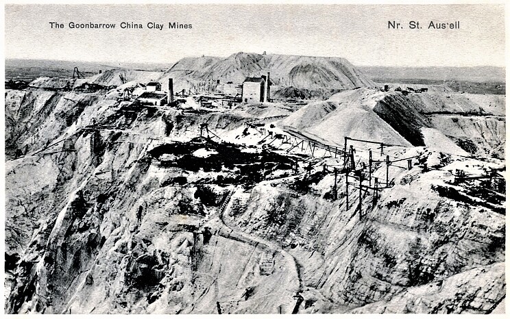 Goonbarrow China Clay Pit, Bugle, Treverbyn, Cornwall, England, UK