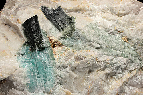 KLK-QK7 - Elbaite, Albite (Var: Cleavelandite), Quartz