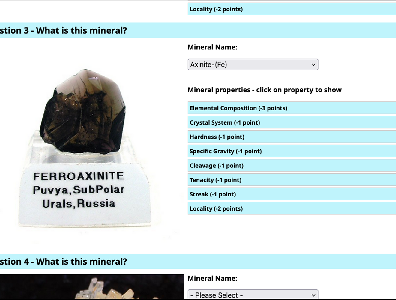 General : Tough ID on mindat mineral quiz