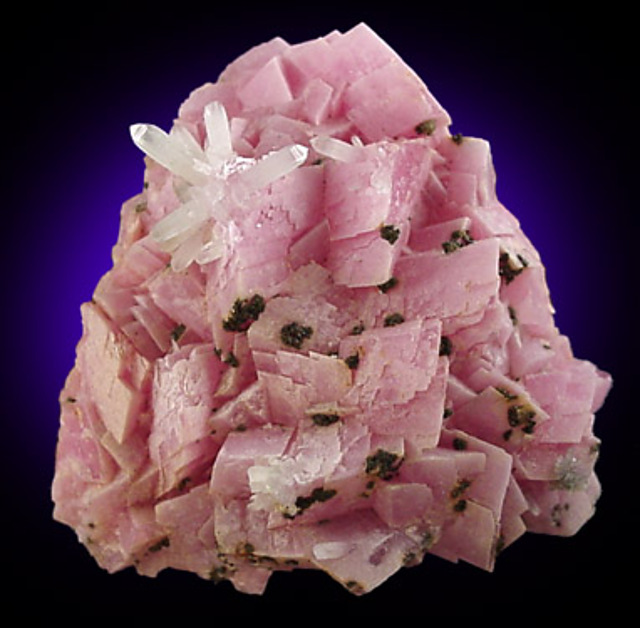 Rhodochrosite, Quartz, Chalcopyrite