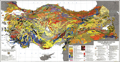 Turkey Geological Map 1:2,000,000