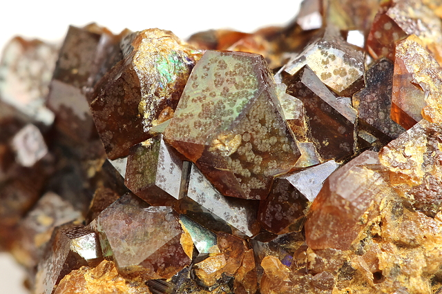 Andradite (Var: Rainbow Garnet)