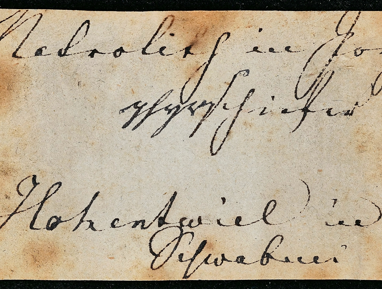 General : Label of Johannes Menge