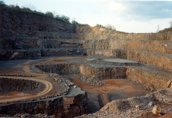 Taff's Well Quarry, Pentyrch, Cardiff, Wales, UK